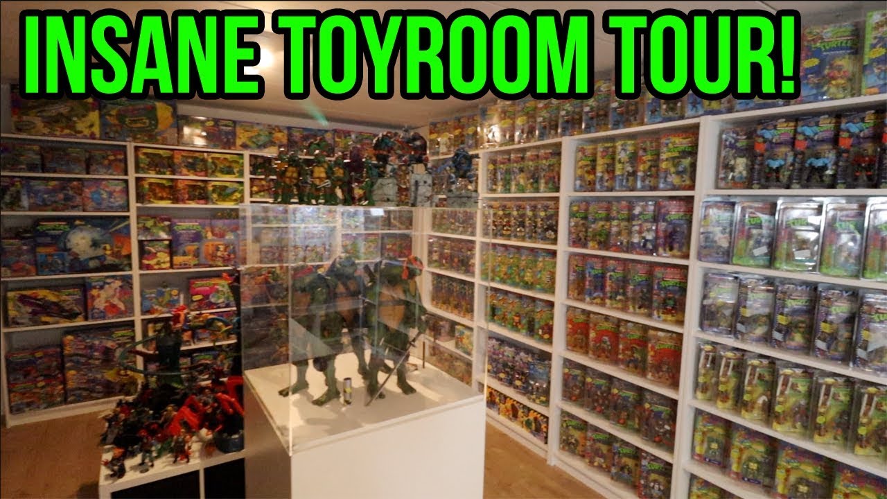 Insane Toy Room Tour! TMNT, MOTU, Transformers, Games, ... Behind The ...
