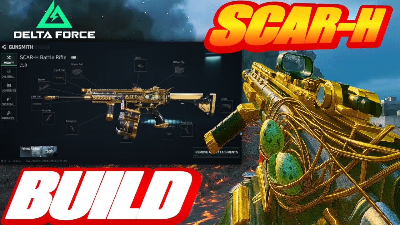 ZERO RECOIL SCAR-H BUILD 💀💥 || DELTA FORCE MOBILE - YouTube