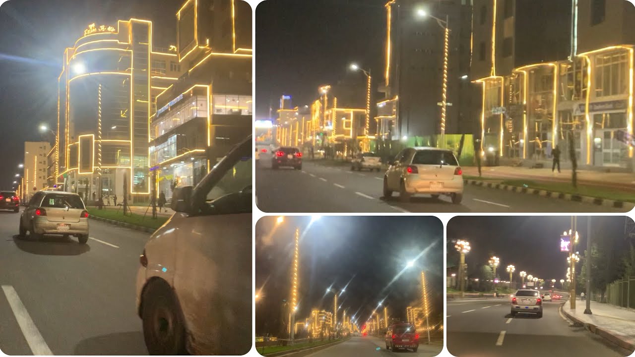 Relaxing Night Drive Through Addis Ababa Ethiopia 🇪🇹 - YouTube