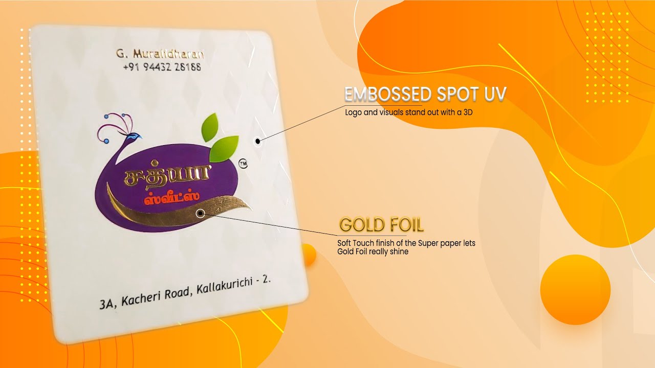 Embossed Spot UV & Gold Foil Business Cards | Print Club | Digital ...