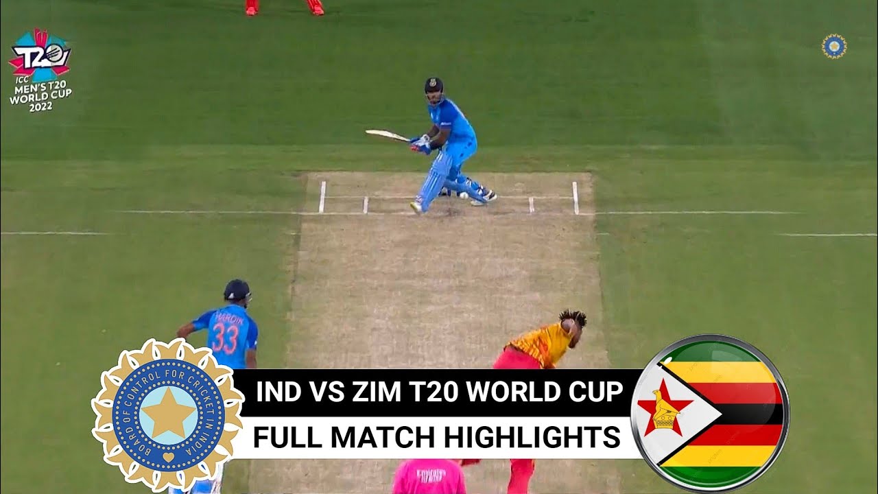 India vs Zimbabwe T20 World Cup 2022 India vs Zimbabwe Full Match ...