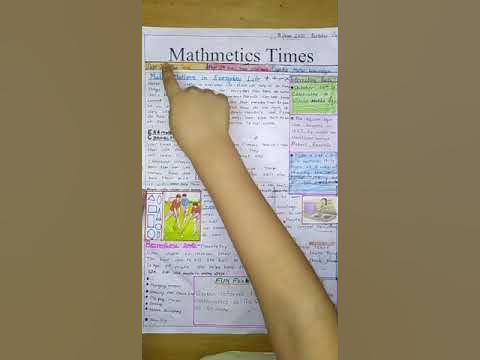 Maths newspaper project - YouTube