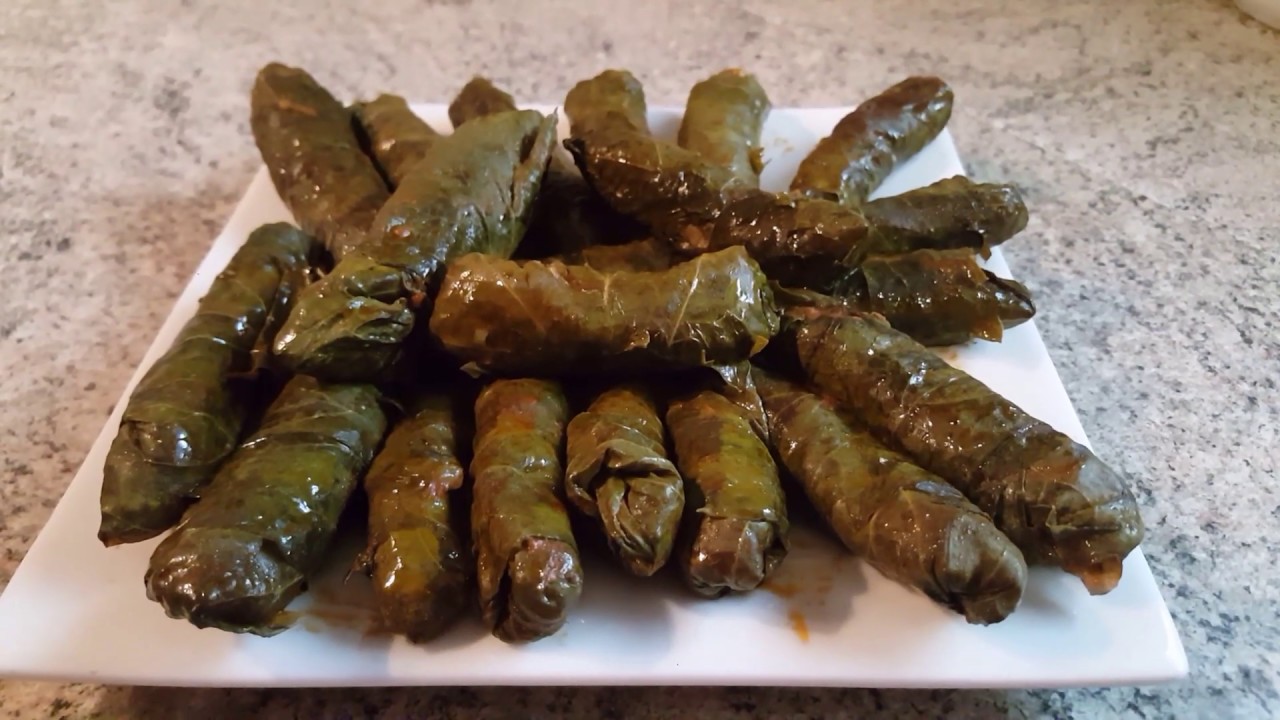 Yaprak sarma/ Turkish recipe. Stuffed vine leaves in olive oil. - YouTube