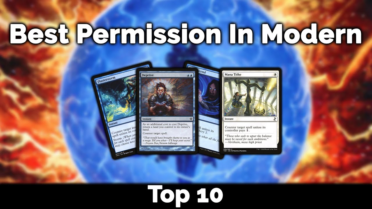 Top 10 Permission Spells in Modern - Magic: the Gathering - YouTube