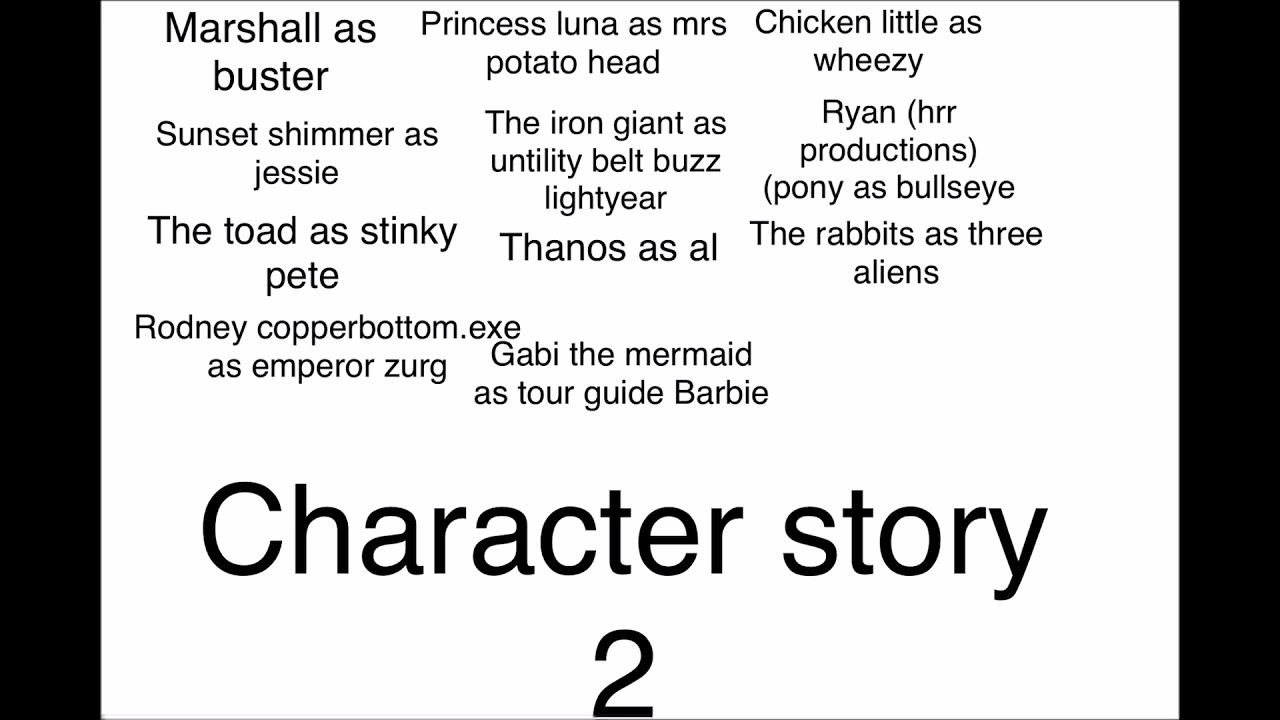 Character story 2 cast list - YouTube