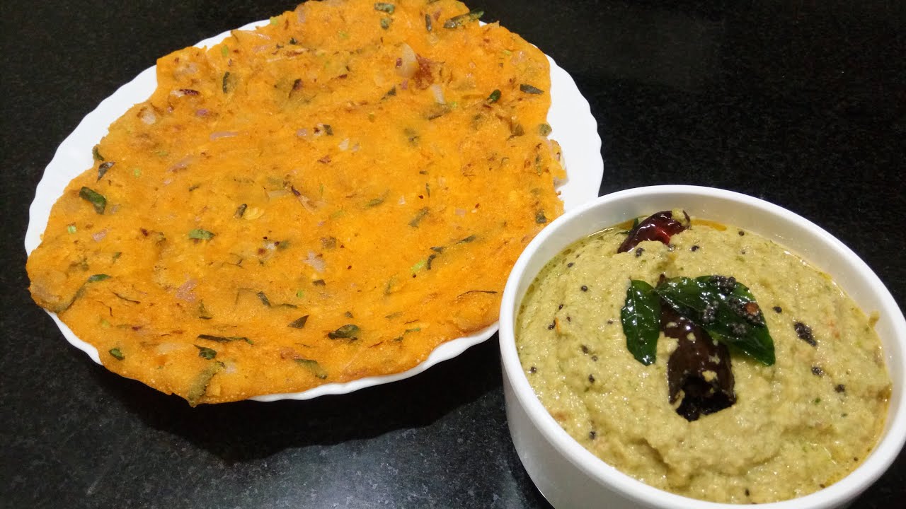 Rava Adai with special chutney || ரவா அடையும் டக்கர் சட்னியும் - YouTube