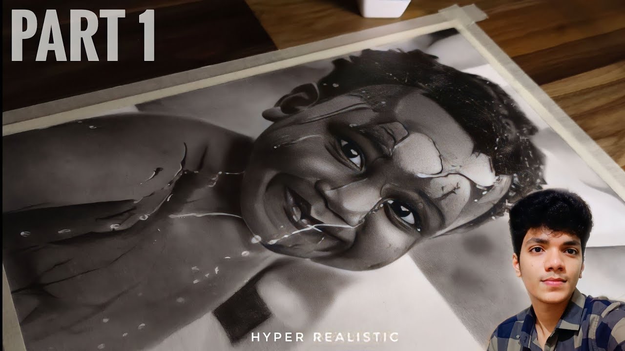 how to draw hyper realistic portrait / #realisticdrawing #buzzmandraws ...