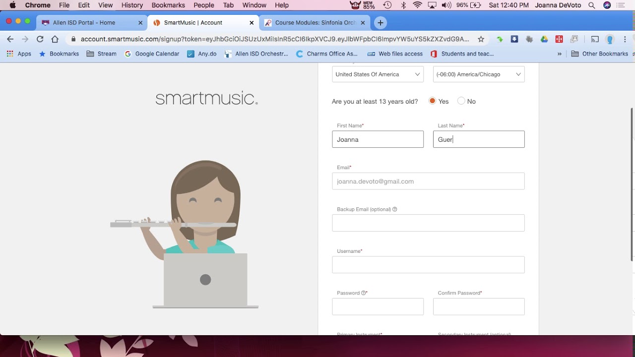 How to Create New Smart Music Account - YouTube