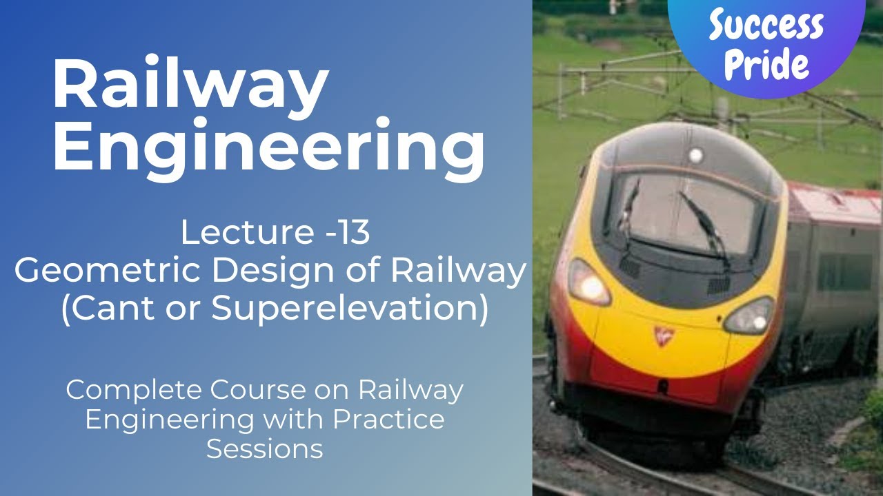 Lec-13 Superelevation on Railway Track - Railway Engg. | Civil Engg ...