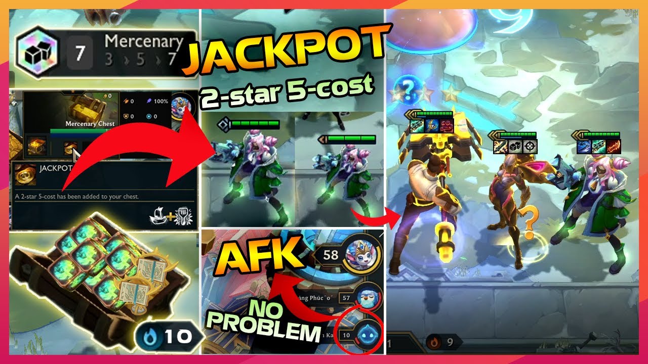 7 Mercenary JACKPOT 2-star 5-cost | ⭐⭐⭐ Jayce + Kaisa + Zeri | TFT Set 6.5 - YouTube