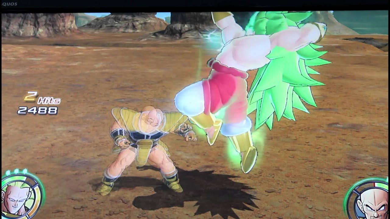 Dragon Ball:Raging Blast 2: Broly SSJ3 vs Raditz, Nappa and Tarble ...