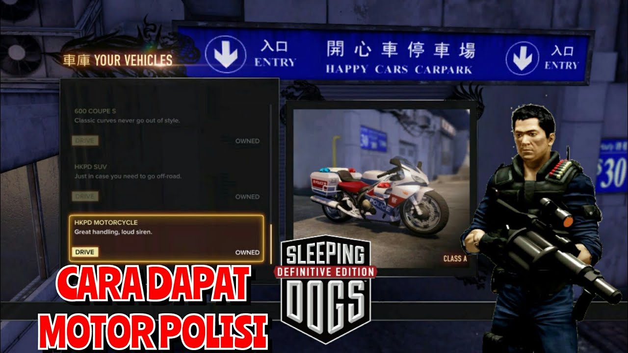UNLOCKED HKPD MOTORCYCLE - SLEEPING DOGS - COP JOB - YouTube
