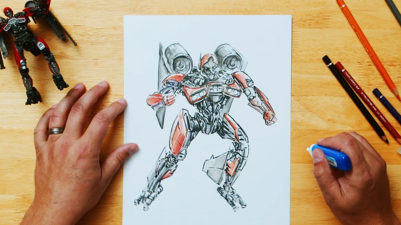 3D Sketch Shatter | Transformers Studio Series | Transformers Junior ...