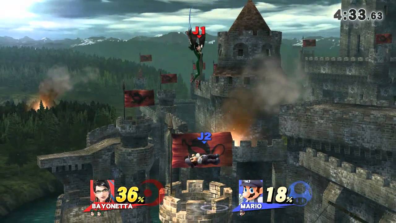 SSB4 Wii U For Glory Bayonetta vs Mario - YouTube