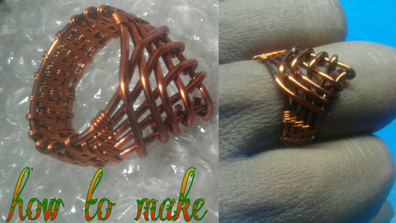 Simple Ring, How to make a simple wire Ring with Copper wire - YouTube