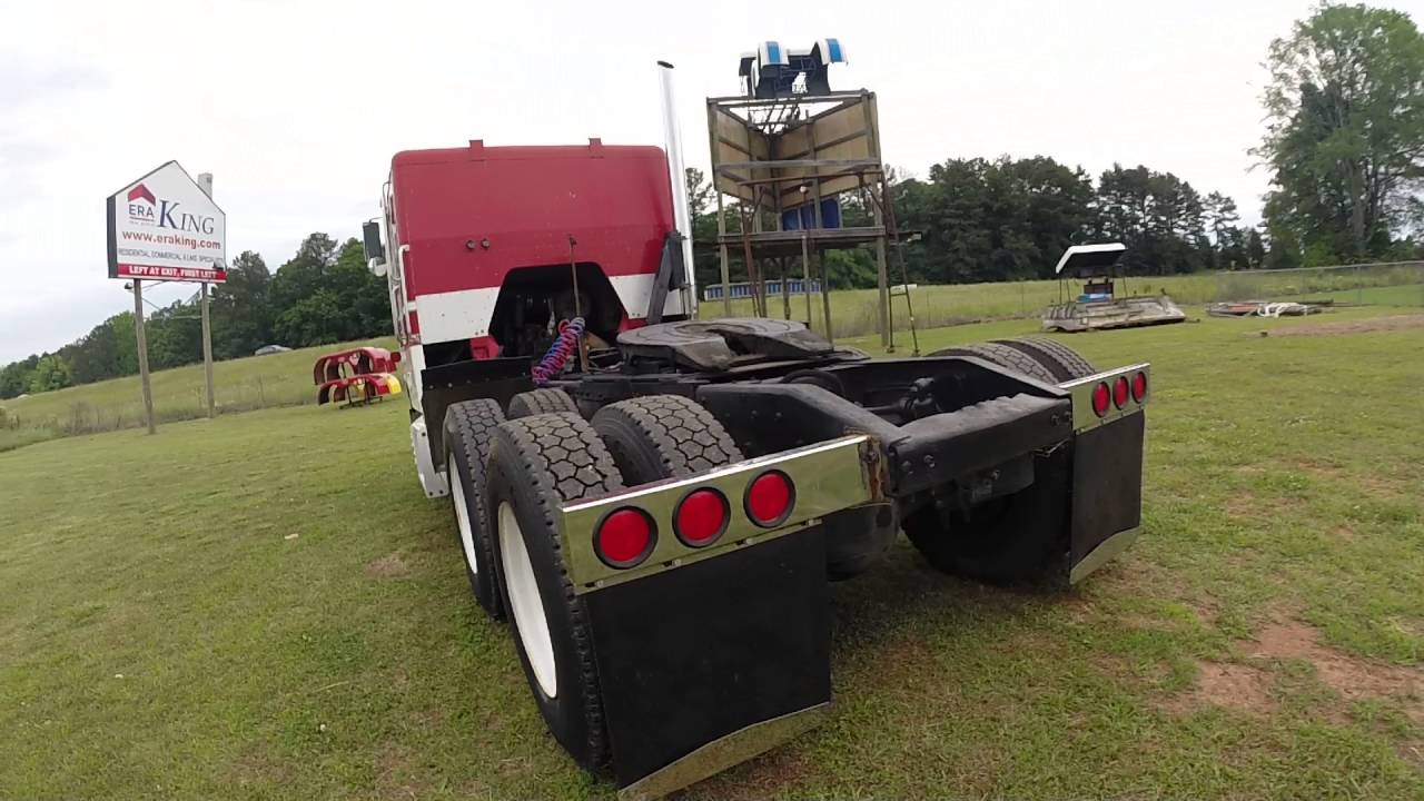 83 peterbilt 362 cabover - YouTube