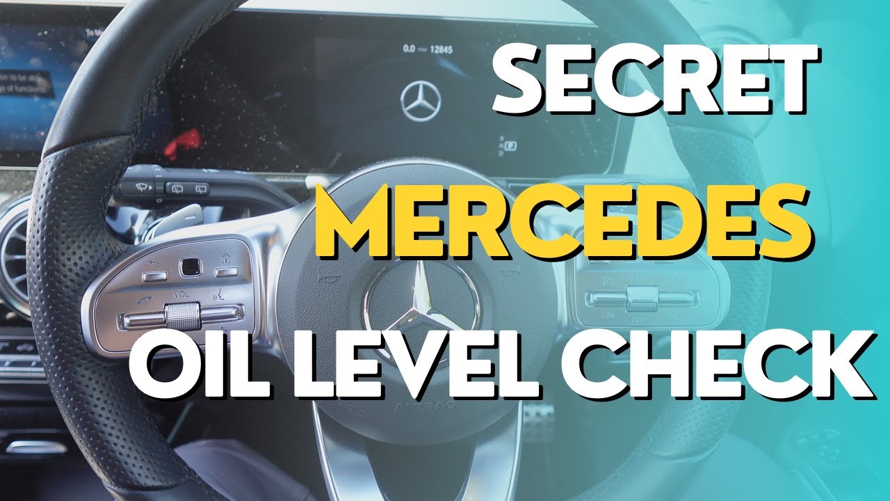 Find Mercedes Secret Oil Level Check - YouTube