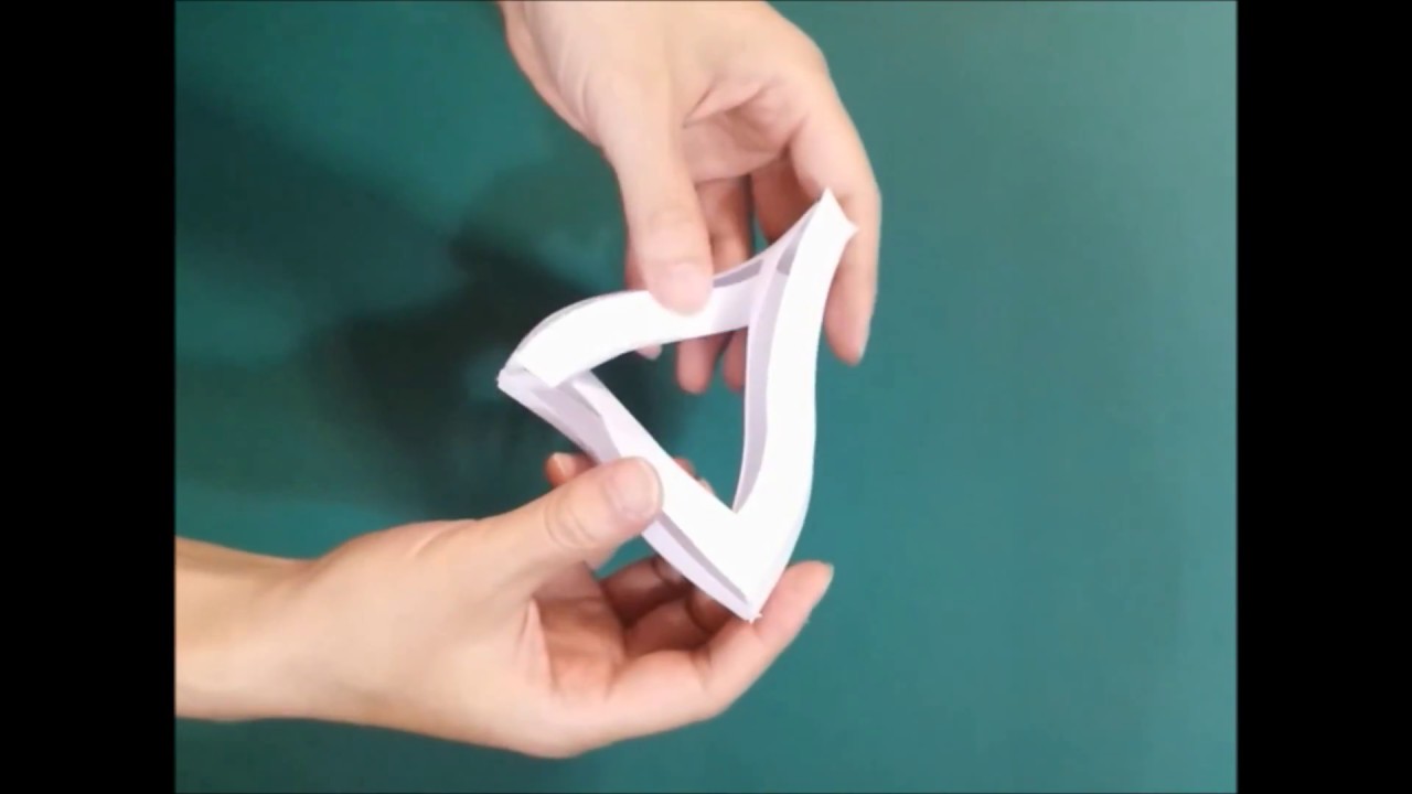 How to make an impossible triangle (Penrose), it's easy! 不可能な立体の作り方 ...