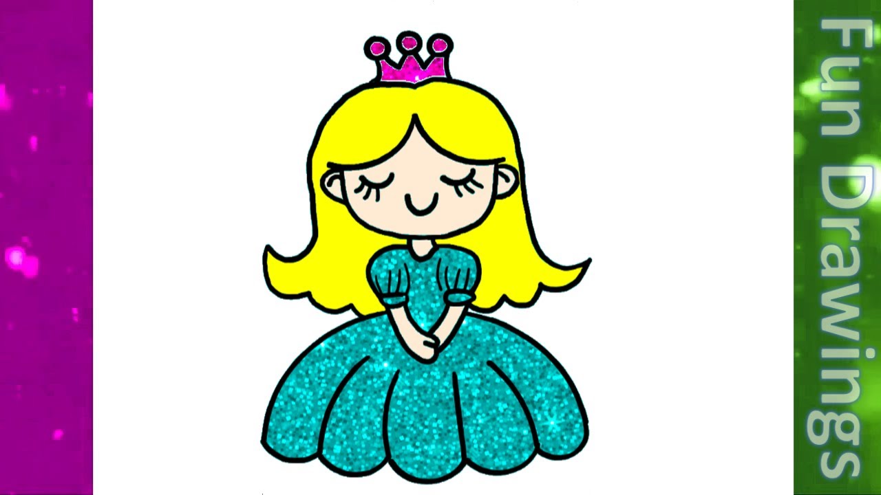 How To Draw a Princess - Step By Step Drawing - YouTube
