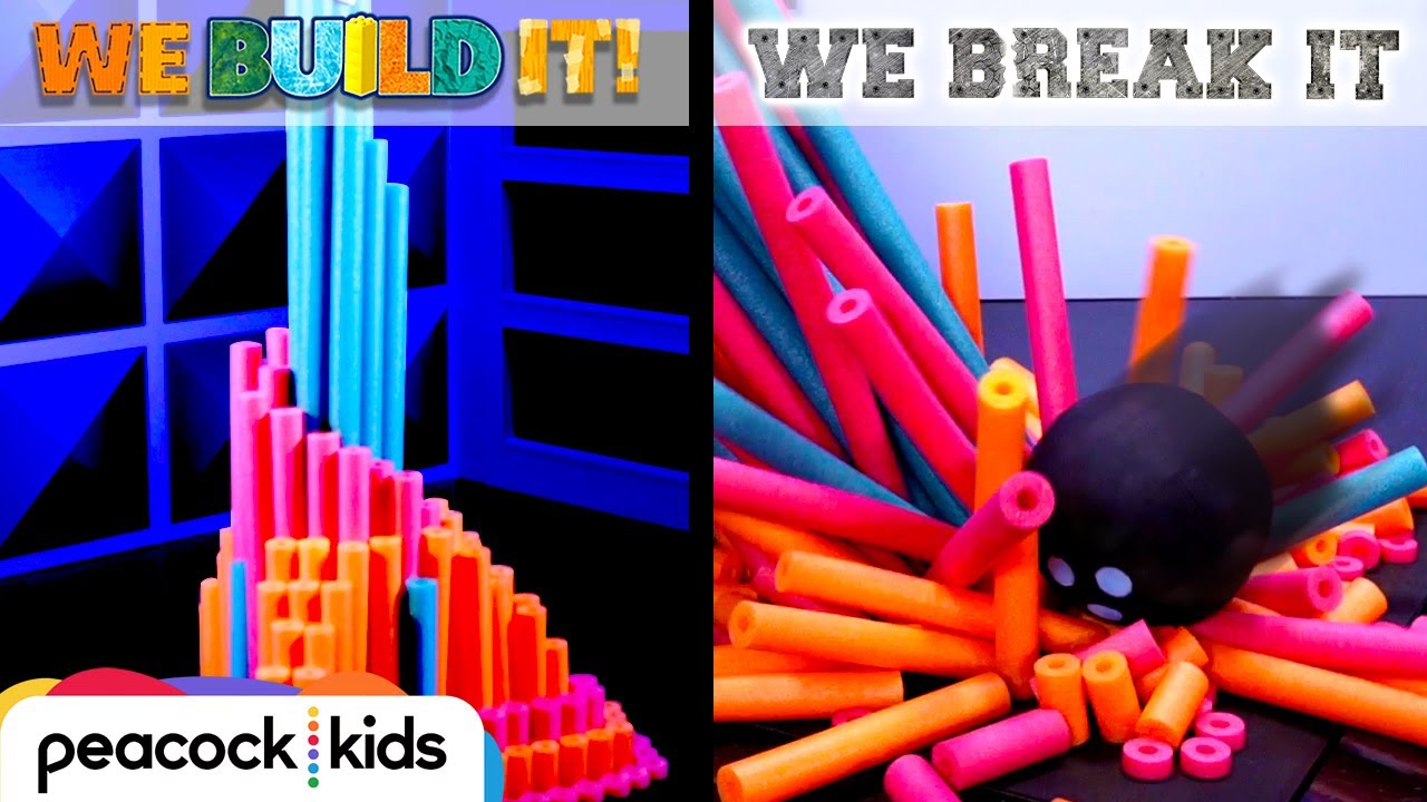 Pool Noodle Tower Dubai | WE BUILD IT WE BREAK IT - YouTube