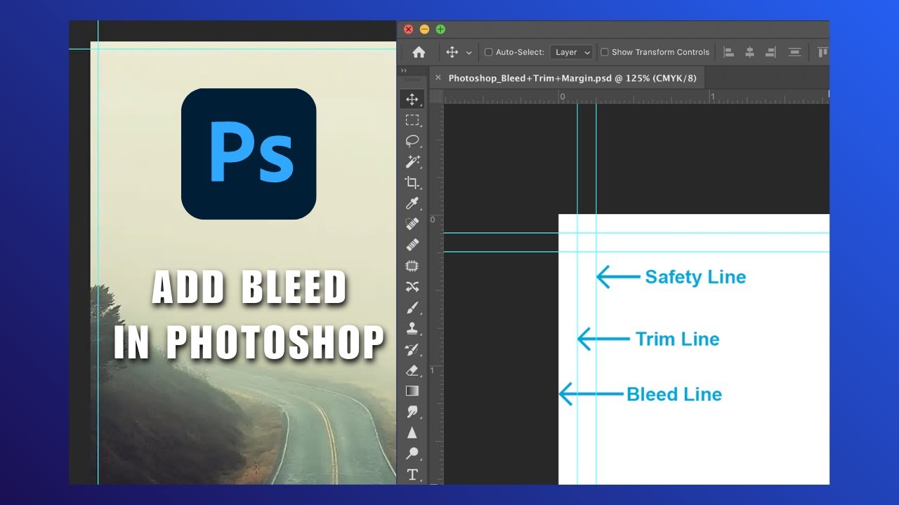 How to Add Bleed in Photoshop 2026 | Setting up Bleed Area for Printing ...