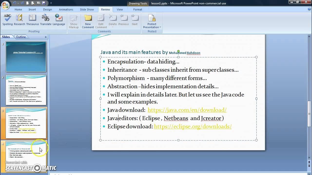 Java tutorial Lesson#1 - YouTube