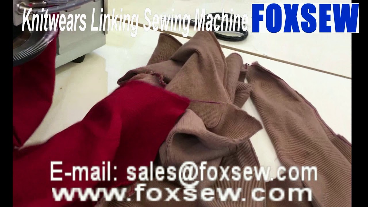Knitwear Linking Machine for Sleeves and Bodies of Woolen Sweater - YouTube