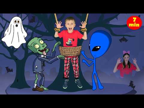 Monsters Megamix: Don't Be Scared, Be Happy! | Monster Mash & Happy Trails! | Halloween Kids Songs