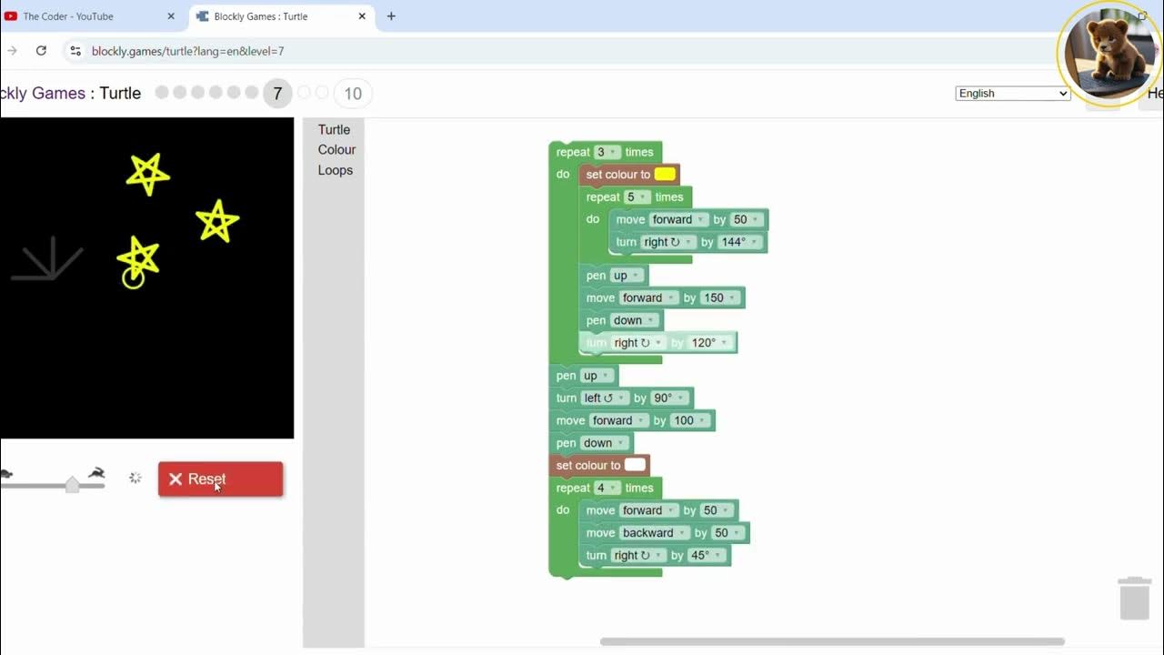 Blockly Games Turtle Solution Level 1-10 | Levels 1 to 10 | All Levels - YouTube