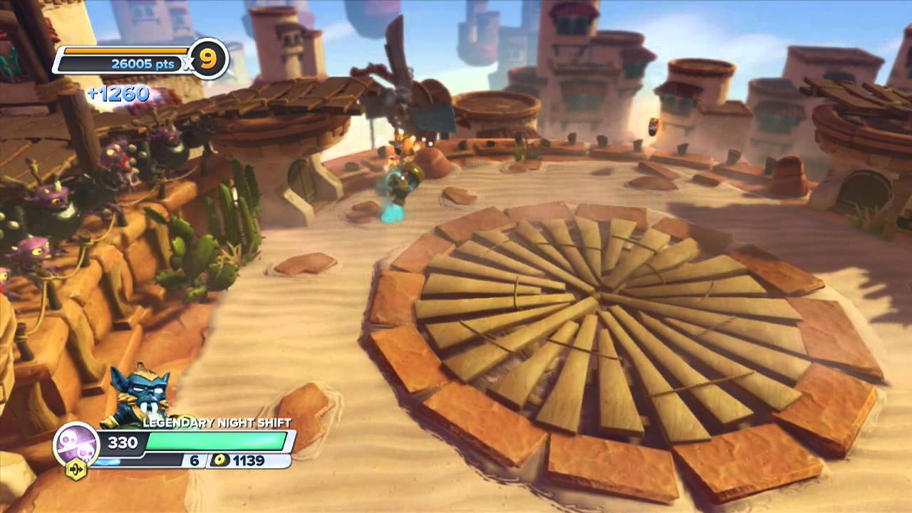 Skylanders Swap Force Solo Survival SNAKE IN THE HOLE Legendary Night ...