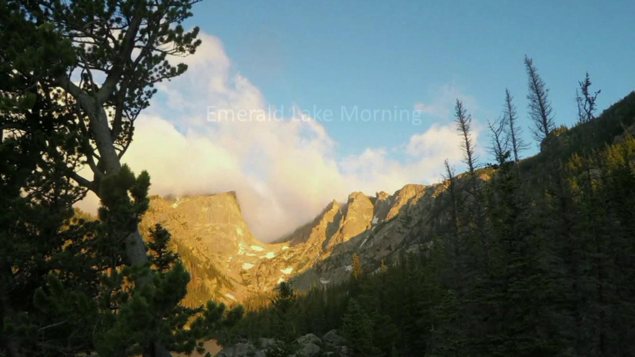 Dream Lake Sunrise, Emerald Lake Morning - YouTube