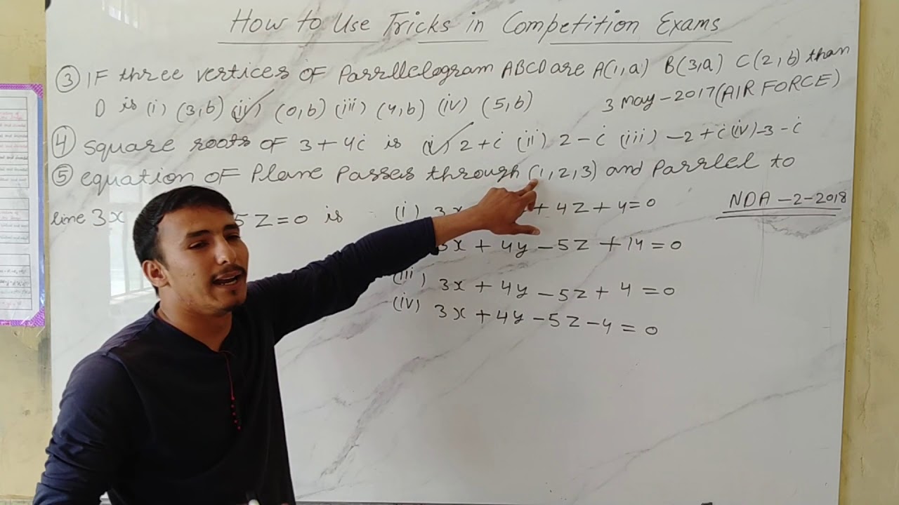 HOW TO USE TRICKS IN MATHEMATICS IN COMPETITION EXAMS,NDA//SCRA//AIR ...