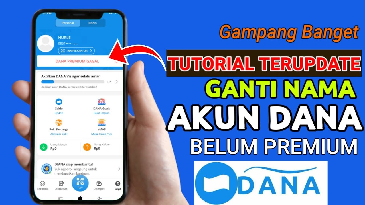 Cara Ganti Nama Akun Dana Terbaru 2024 | Ubah Nama Dana Premium - YouTube
