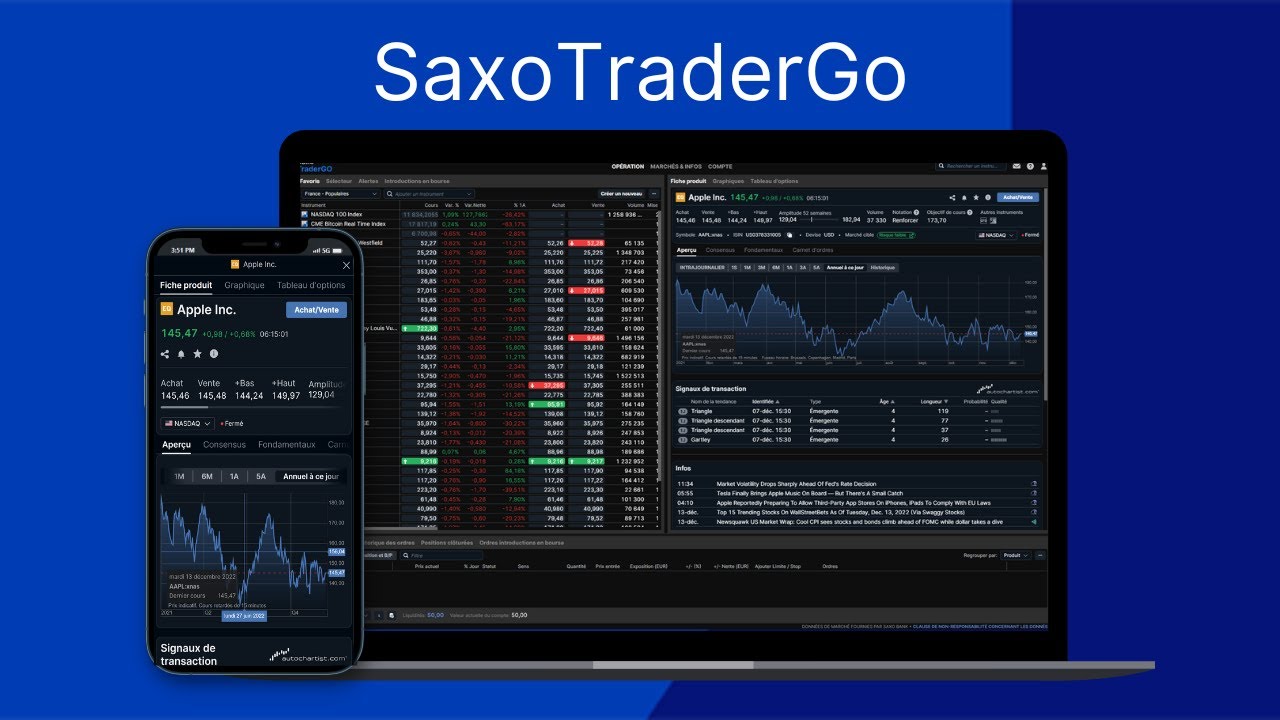 Présentation de la plateforme SaxoTraderGO - YouTube