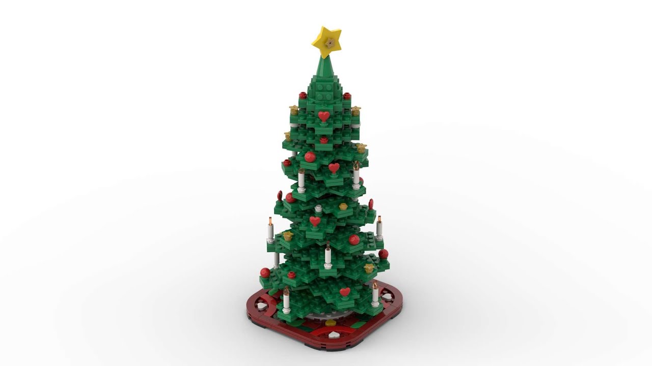 Lego 40573 Christmas Tree Speed Build Studio Bricklink LDD by PLegoBB ...