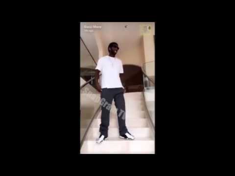 Gucci Mane Swims In Pool While On House Arrest - YouTube