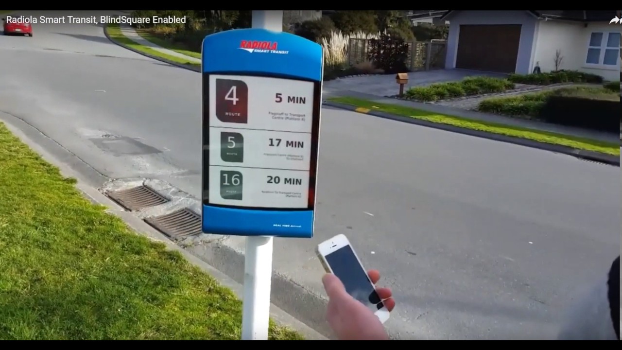 Video: BlindSquare enabling access to live Transit information - YouTube