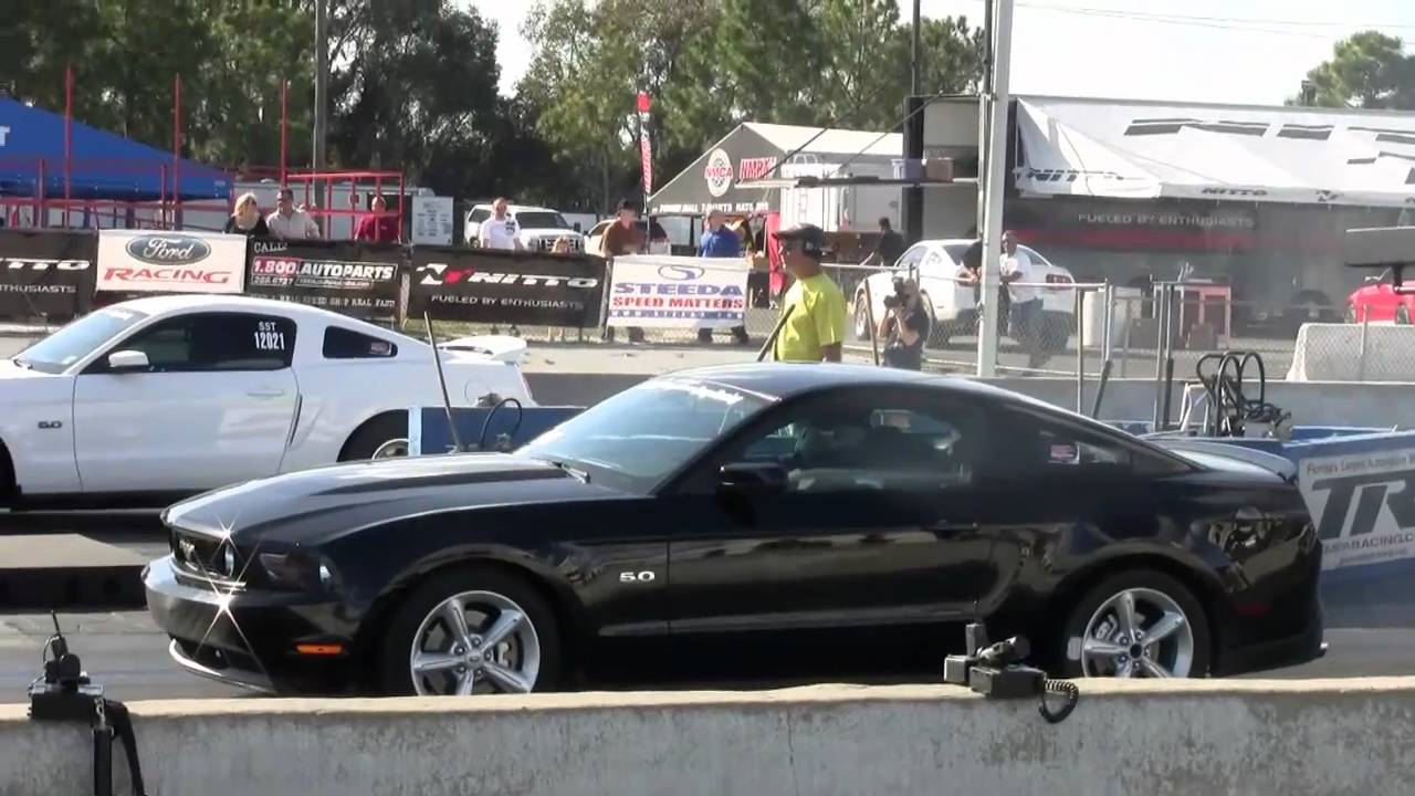 BMR Suspension 2011 Mustang GT 11.69@117 - YouTube