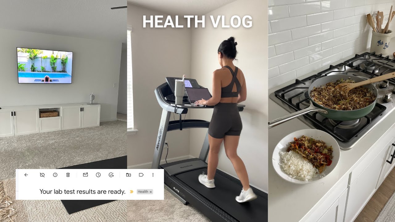 HEALTH VLOG | hormone test results, at home wellness routine, & high ...