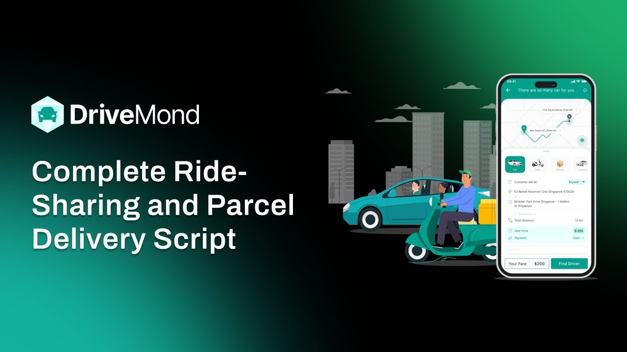 DriveMond – Start Your Own Ride-Sharing & Parcel Delivery Business ...