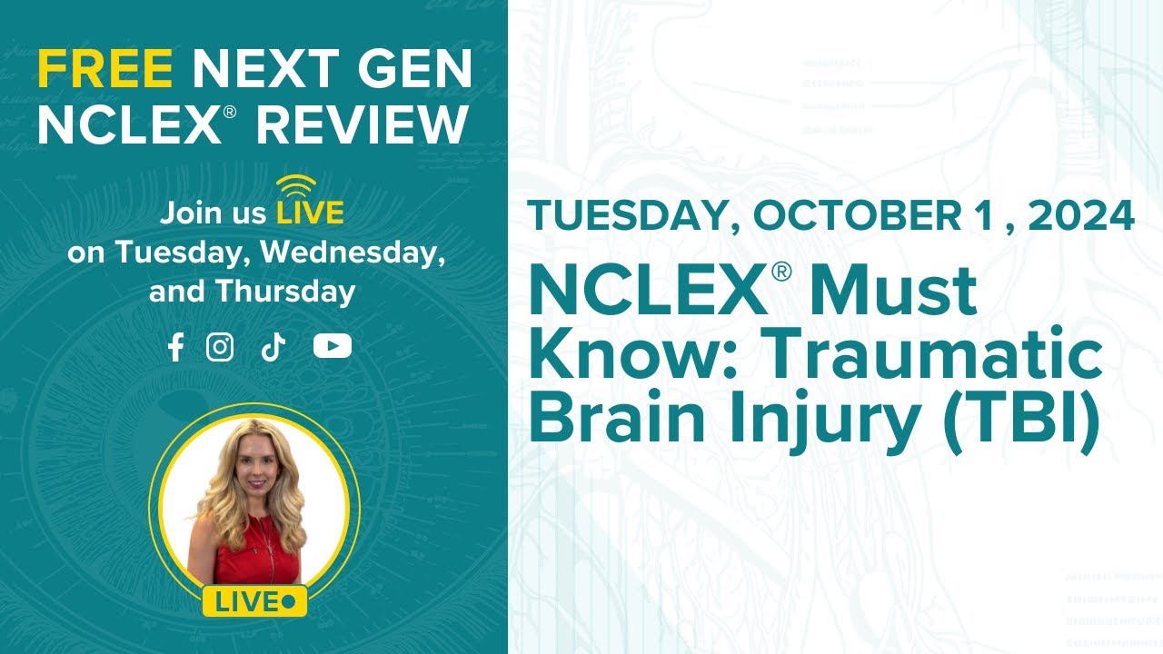 NCLEX Must Know: Traumatic Brain Injury (TBI) - YouTube