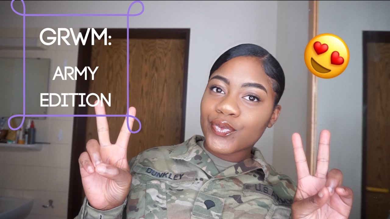 GRWM: Army Edition | Hair& Makeup - YouTube
