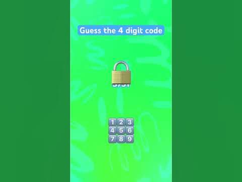 Guess the 4 digit code - YouTube