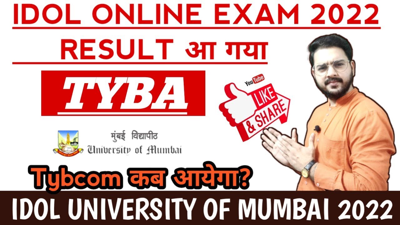 IDOL Tyba ,Tybcom Result declared 2022|Mumbai University IDOL Result ...