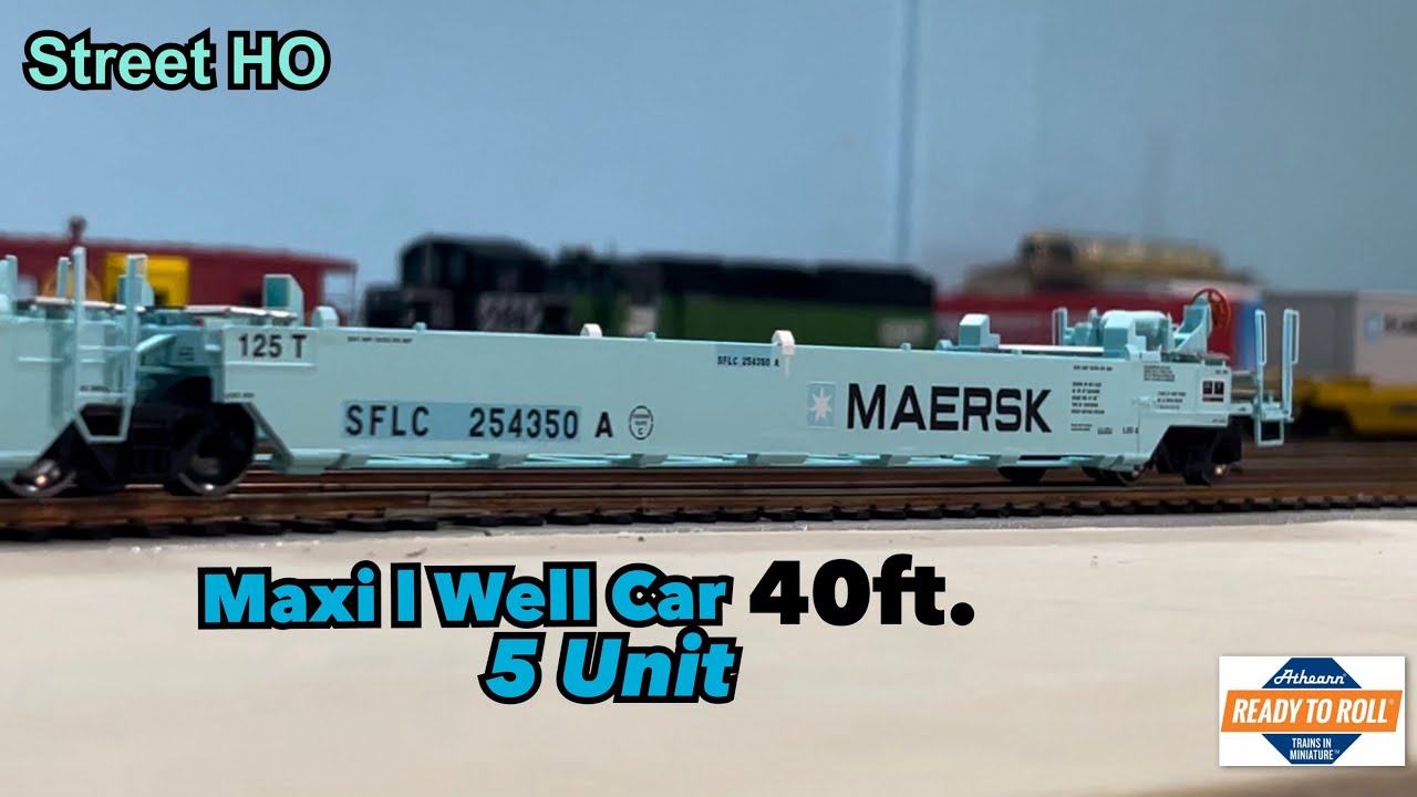 Street HO[TH] Maxi l Well Car 40ft. 5 Unit ATSF (ex-Maersk) อดีต ...