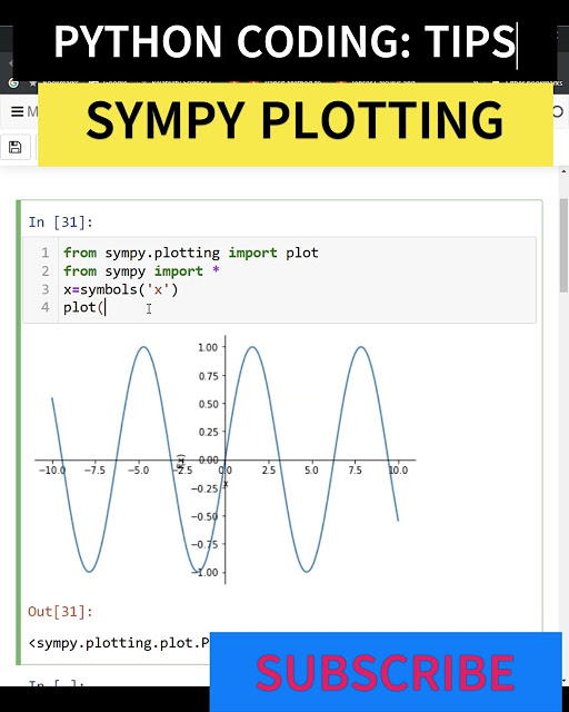 PYTHON PLOTTING SYMPY MATPLOTLIB SCATTER PLOT | SYMBOLIC PYTHON| #coding #short #trending #viral ...