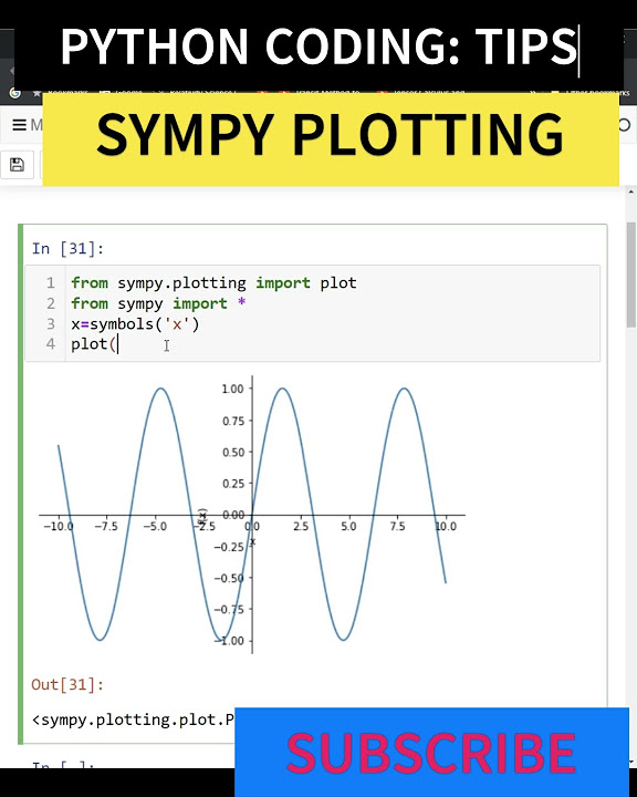 PYTHON PLOTTING SYMPY MATPLOTLIB SCATTER PLOT | SYMBOLIC PYTHON| #coding #short #trending #viral ...