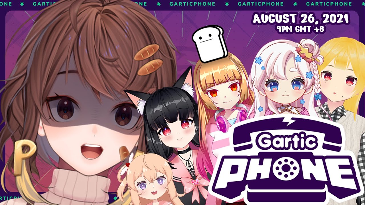 【TAG/EN】 🥖 GARTIC PHONE COLLAB w/ Lyrica, Hannah, ShioriPon, Anri ...