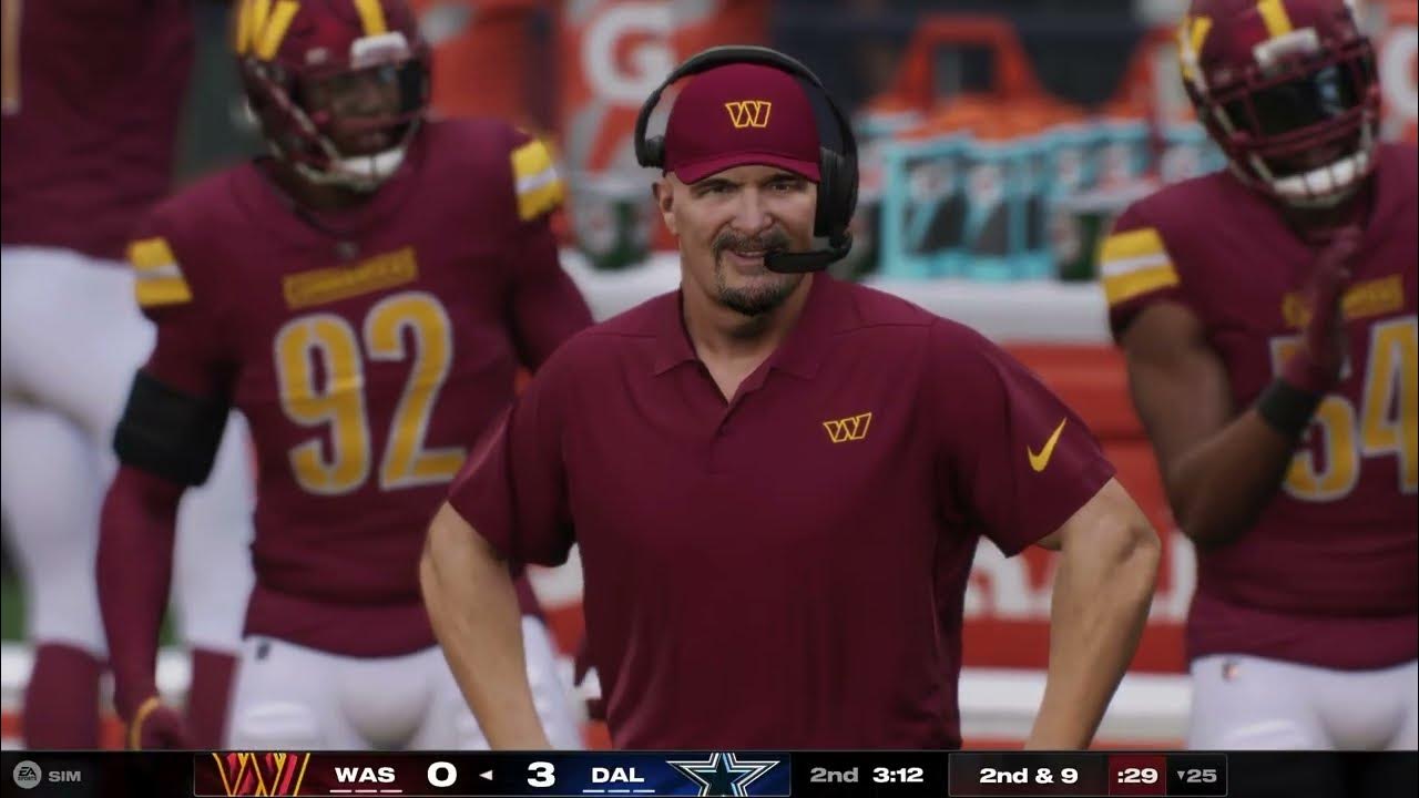 Washington Commanders Vs Dallas Cowboys | Full Game | Week 18 | Madden NFL 25 | Simulation - YouTube