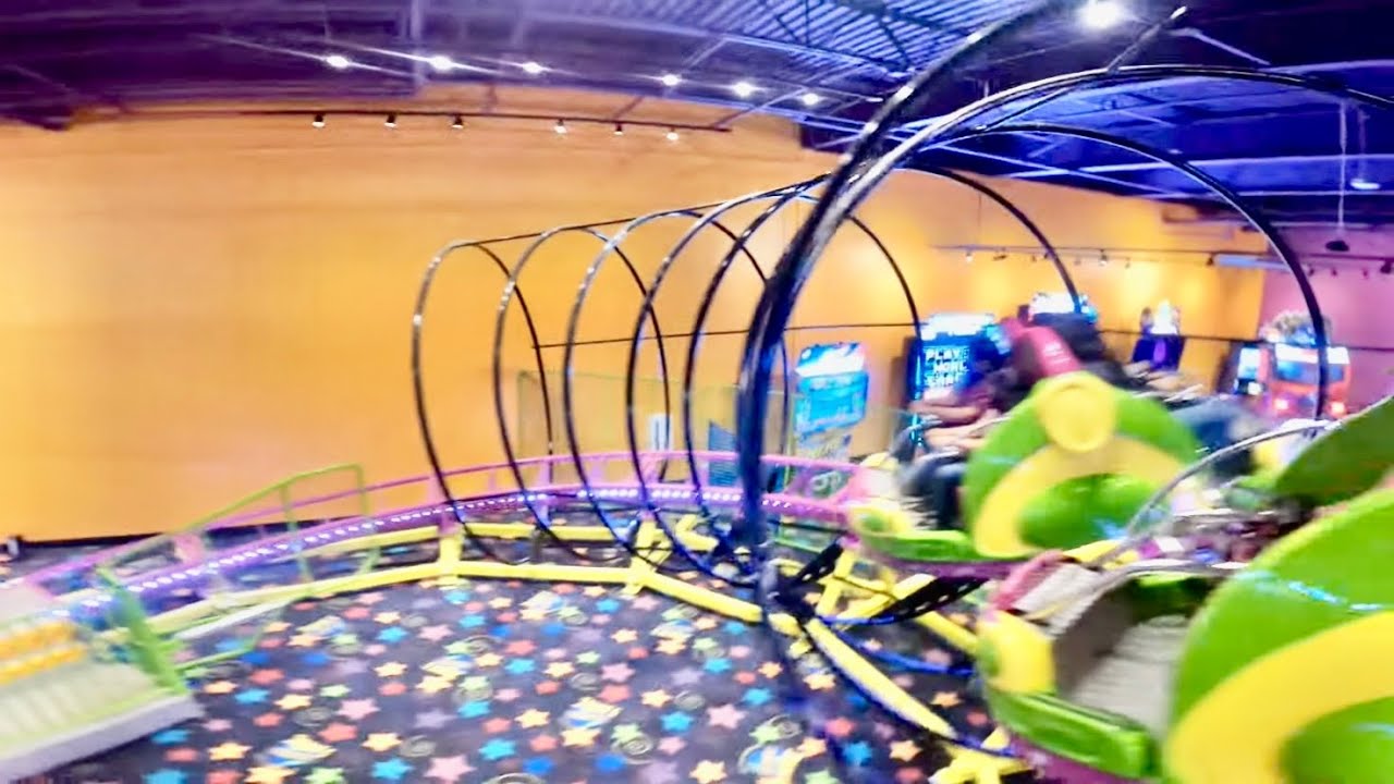 Crazy 8’s INDOOR Spinning Roller Coaster 🍕4K POV | John’s incredible ...
